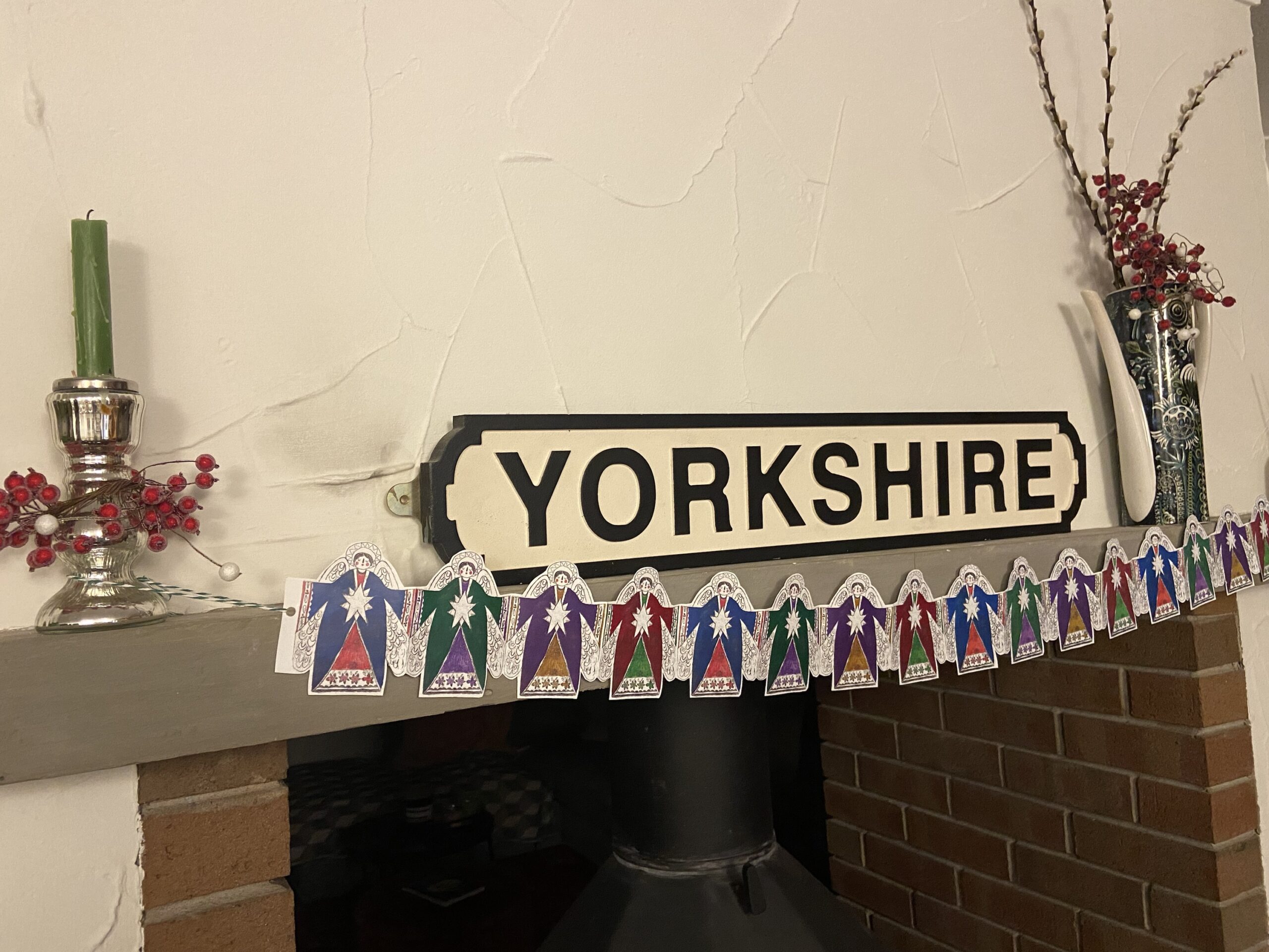 Paper Angel garland - Jane Middleton Art Shop